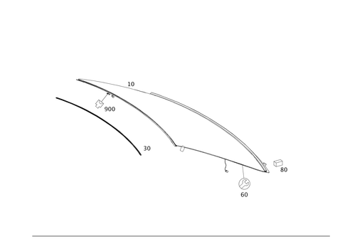 Rear Window (Back Window) for 2010 Mercedes-Benz E350 | Mercedes-Benz ...