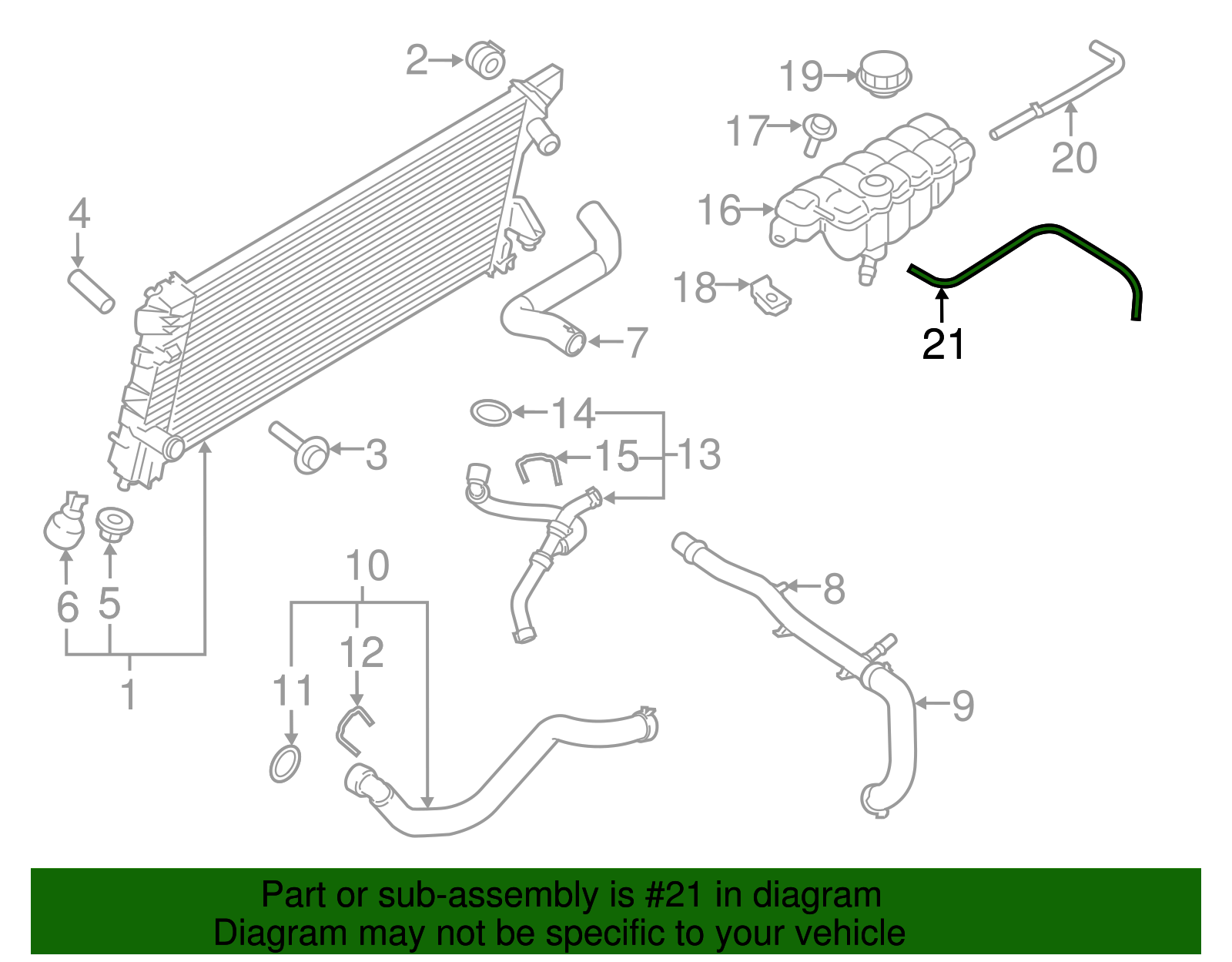 2015-2020 Ford F-150 Return Hose FL3Z-8A365-A | QuirkParts