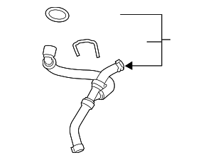 2015-2017 Ford F-150 Lower Hose FL3Z-8286-A | QuirkParts