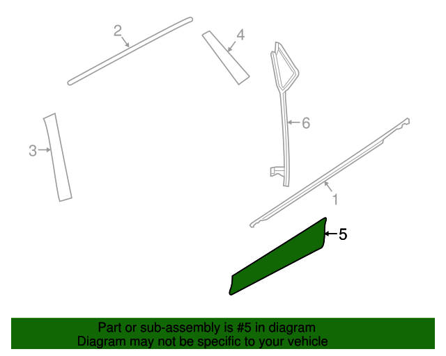 2017-2022 Nissan Rogue Sport Door Molding 82870-DF30A | AutoNationParts.com