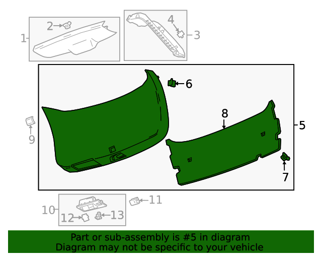 2019-2023 Cadillac XT4 Panel 84655063 | GMPartsDirect.com