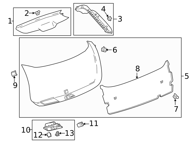 2019-2023 Cadillac XT4 Side Gate Trim 84568777 | GMPartsDirect.com