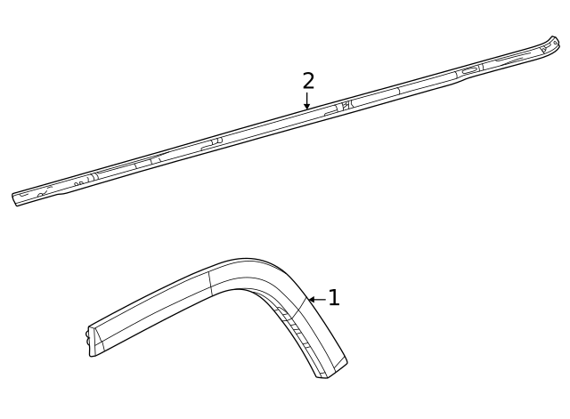 2022-2023 Jeep Upper Molding 6vf89szzab | TascaParts.com
