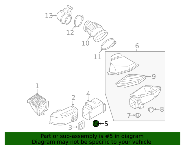 Genuine BMW 13-71-7-604-012 | Center Duct Grommet | FREE Shipping on ...