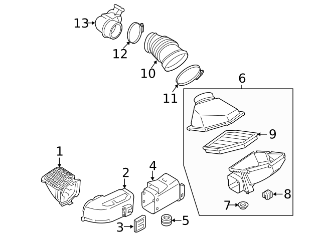 13717852378 - 2018-2024 BMW Intake Duct (13-71-7-852-378) | BMW of ...