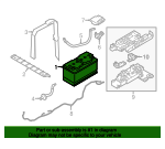 2016-2021 Volvo Vehicle Battery 31419120 | TascaParts.com