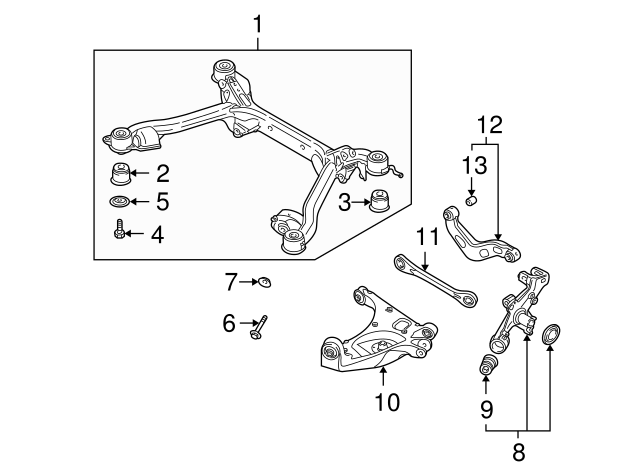 WHT-001-679 - Adjust Bolt 2002-2009 Audi | Audi OEM Parts