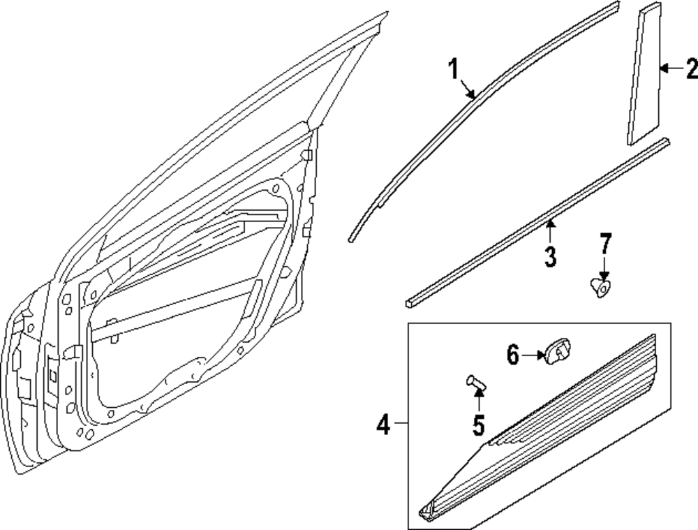 2022-2024 Hyundai Ioniq 5 Lower Molding 87721-GI100 | Hyundai Wholesale ...