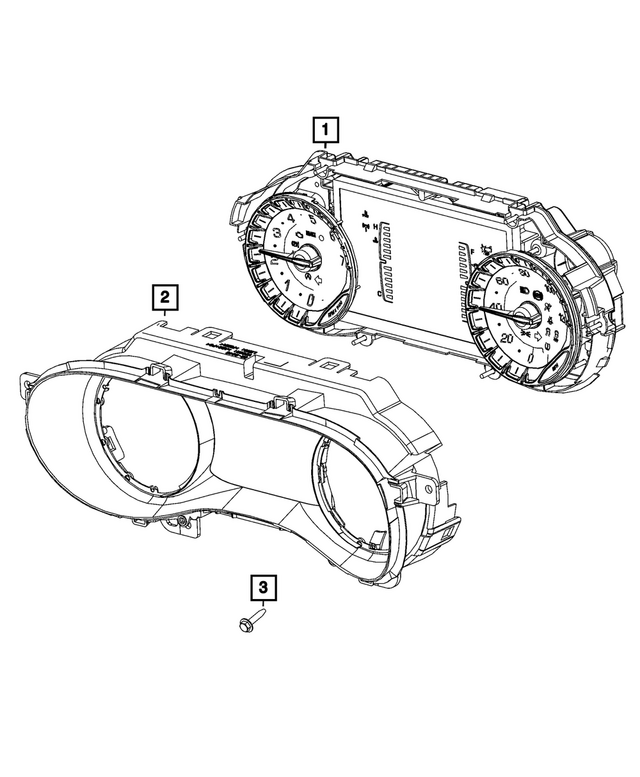 2023-2025 Chrysler Instrument Panel Cluster 68718396AA | Mopar eStore