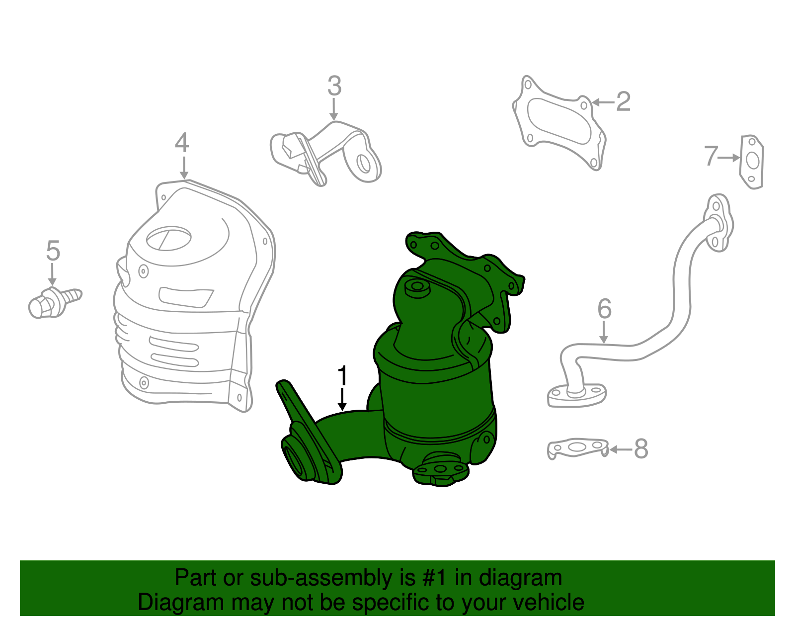 18190-RBJ-L00 - Catalytic Converter 2011-2014 Honda Insight | Honda ...