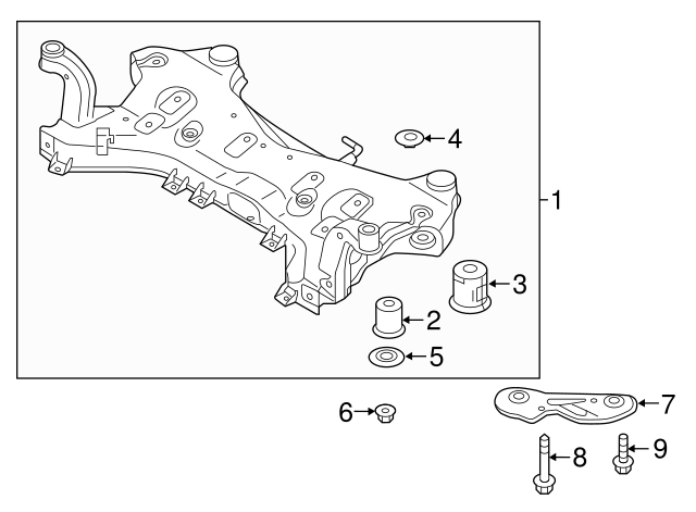 Cross-member Complete 62405-C1210-DS2 | OEM Parts Online