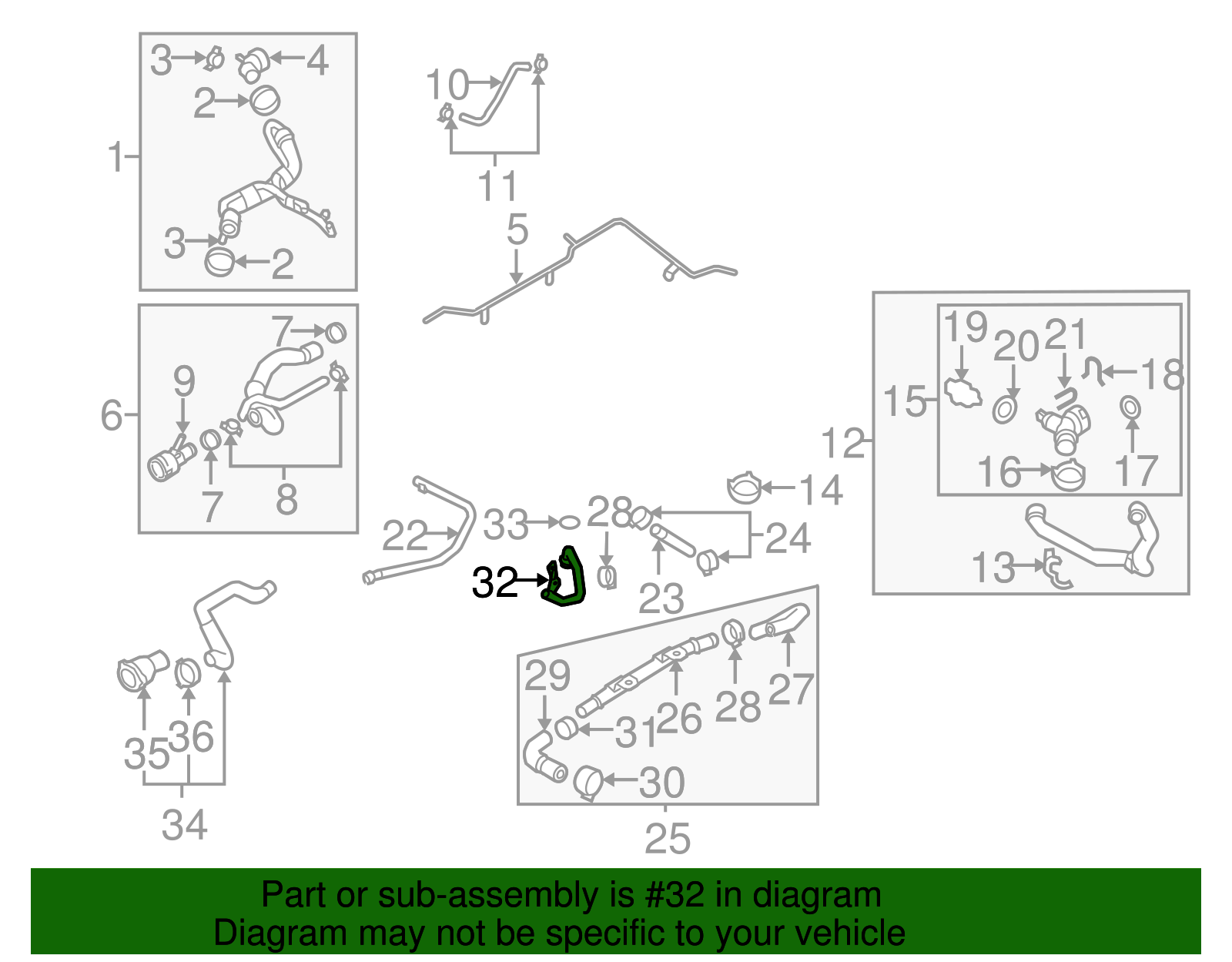 2005-2014 Volkswagen By-Pass Pipe 07K-121-065-J | QuirkParts