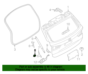 51-24-7-340-380 - Lift Cylinder Buffer - 2016-2019 BMW X1 | BMWPartsHub