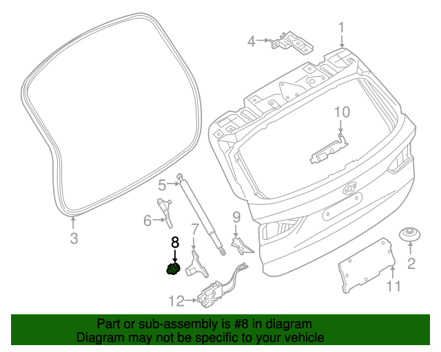 51247476375 - 2020-2022 BMW Compartment Door Buffer (51-24-7-476-375 ...