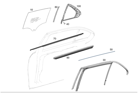 Rear Door Windows for 2022 Mercedes-Benz GLS 580 | Mercedes-Benz USA Parts