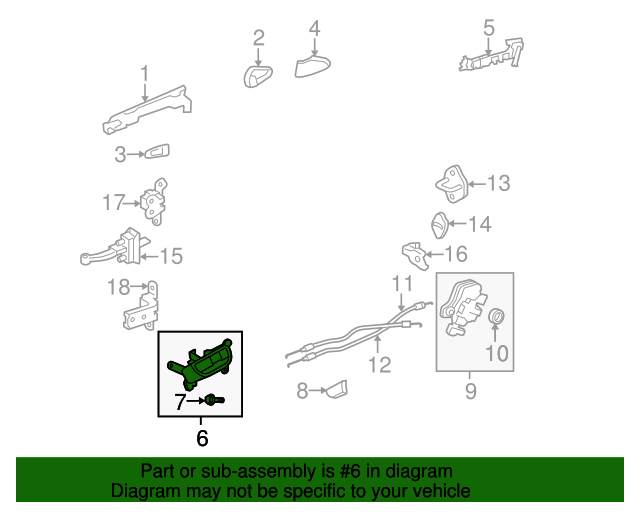 2006-2014 Lexus Handle, Inside 67730-53010-C0 | OEM Parts Online