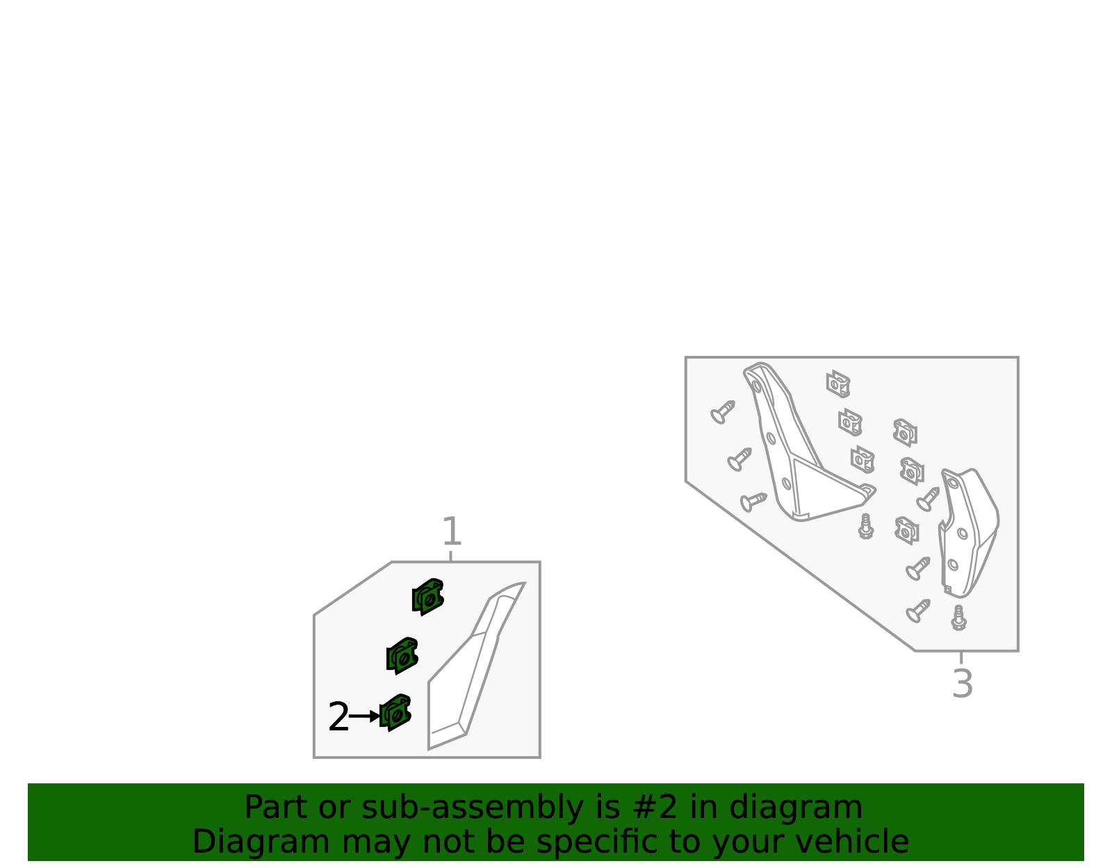 2012-2025 Honda Wheel Opening Molding Retainer Clip 91513-T0A-A01 | Honda Factory Parts