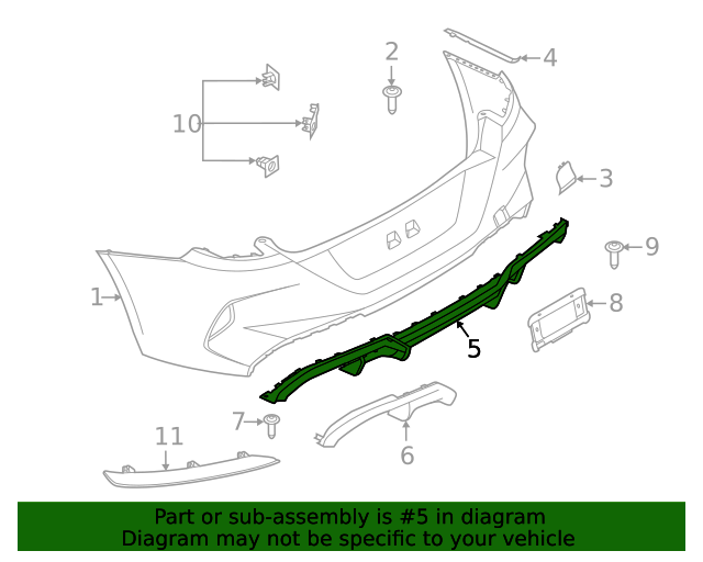 51128074869 - 2020-2022 BMW Lower Cover (51-12-8-074-869) | BMW of ...