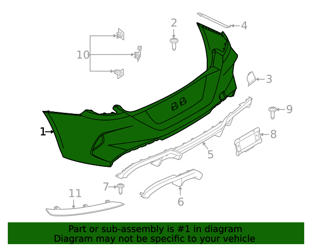 Genuine BMW 51-12-8-078-753 | Bumper Cover | FREE Shipping on Most ...