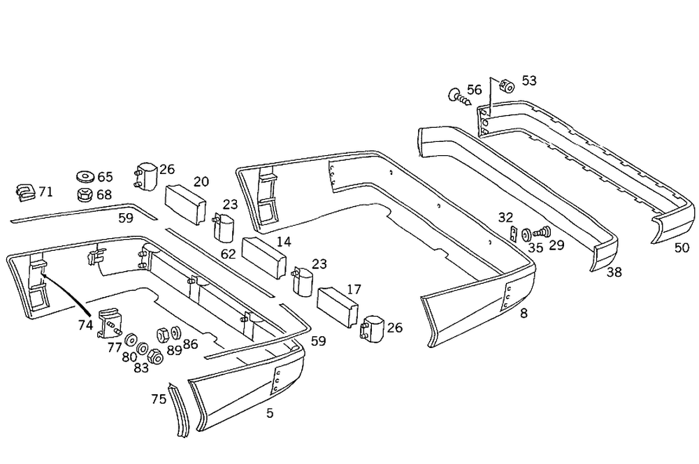 124-885-03-37 - Impact Absorber 1958-1993 Mercedes-Benz | Mercedes-Benz ...