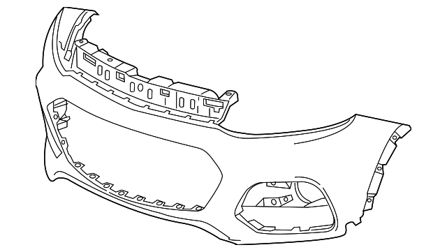 2017-2020 Chevrolet Trax Front Upper Bumper Cover 42537718 GM ...