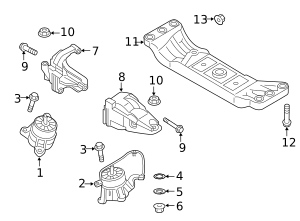 2019-2023 Genesis G70 Bracket Engine Support Right-hand 21825-J5400 ...