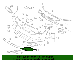 2015-2020 BMW Trim Bezel 51117432619 | OEM Parts Online