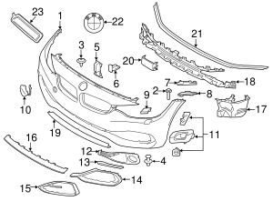 51-11-7-432-618 - Closed grid, right 2015-2020 BMW | AutoNationParts.com