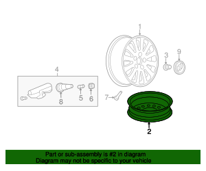 2009 Buick Lucerne Wheel 9597251 | TascaParts.com