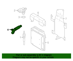2011-2016 Volkswagen Touareg Crankshaft Position Sensor 059-906-433-K ...