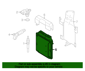 2013-2015 Volkswagen Touareg Ecm 7P0-907-401-K-7P0 | QuirkParts