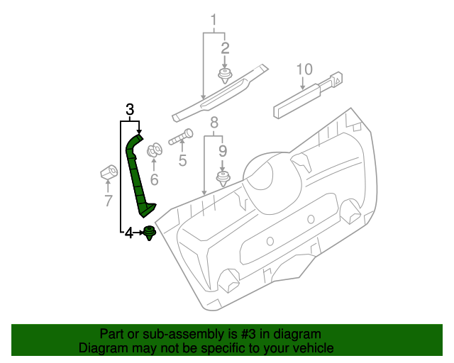 51-49-7-318-939 - Side Gate Trim - 2015-2022 Mini Cooper | BMWPartsHub