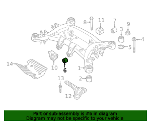 33308067497 - 2019-2022 BMW X4 Suspension Cross-Member Rubber Mount (33 ...