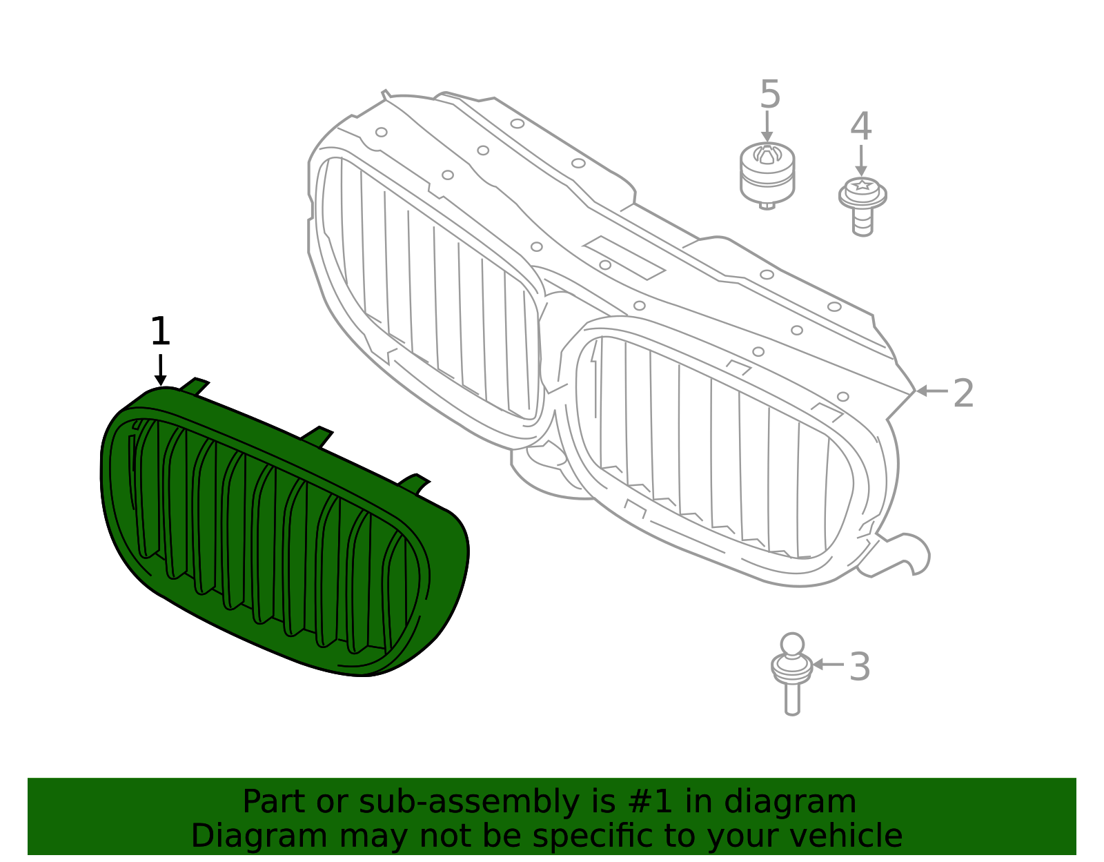 Genuine BMW 51-11-7-415-216 | Upper Grille | FREE Shipping on Most ...