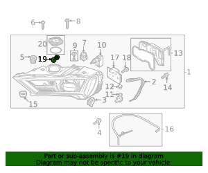 2008-2024 Audi Signal Bulb N-107-763-02 | OEM Parts Online