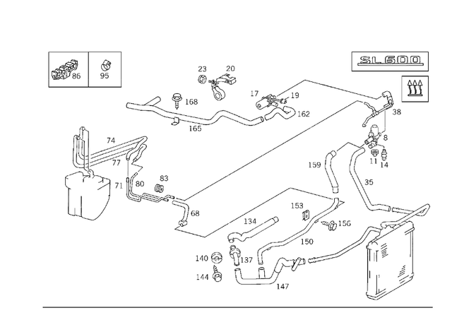 1990-2002 Mercedes-Benz Valve 001-830-06-84 | Mercedes-Benz Parts