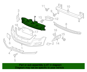 2009-2011 Volkswagen Tiguan Absorber 5N0-807-248-A | VW Direct Parts