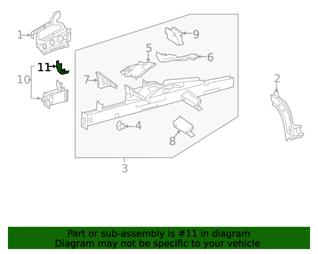 906-620-09-14 - Rail Section Bracket 2014-2023 Mercedes-Benz | Mercedes ...