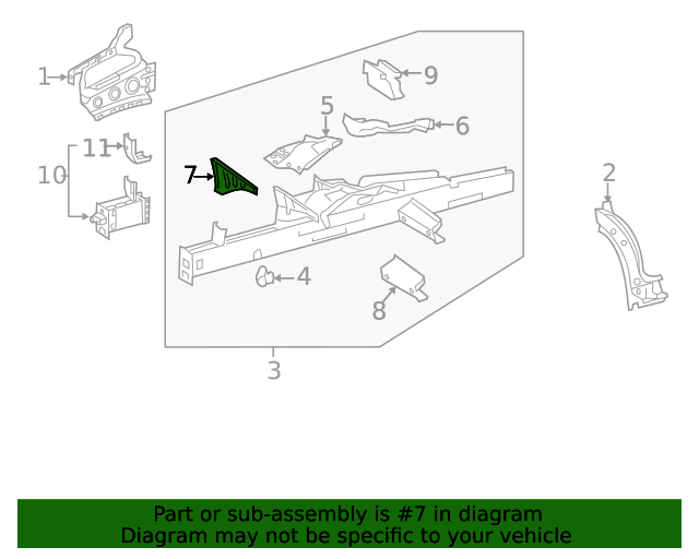 906-627-00-16 - Rail Reinforced 2010-2020 Mercedes-Benz | Mercedes-Benz ...