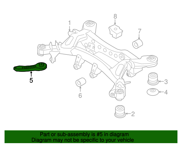 33-32-6-792-554 - Suspension Cross-Member Rod - 2012-2021 BMW ...