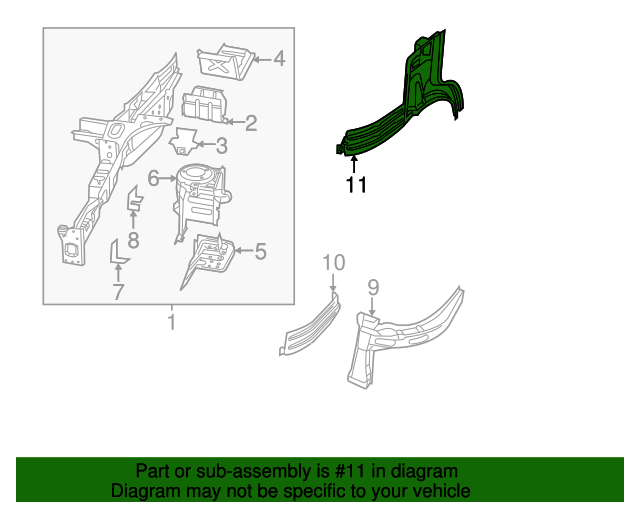 68134093AB - Reinforcement - 2014-2023 Ram | Mopar Parts Canada