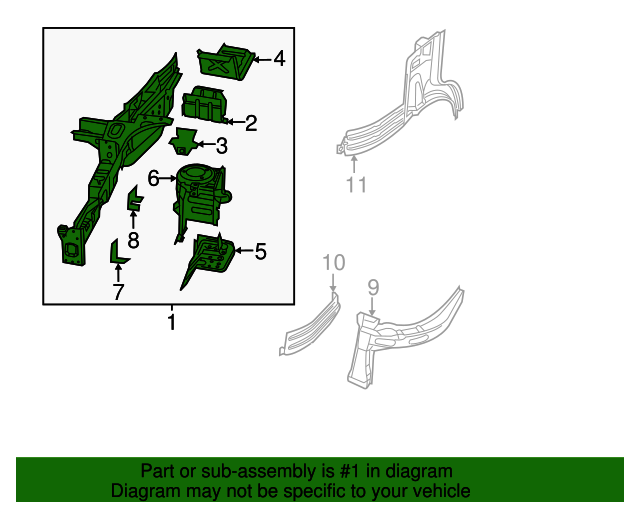 2014-2023 Ram Rail Assembly 68534989ac | TascaParts.com