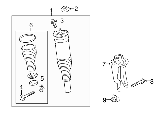 LR045834 - Strut Assembly Connector - 2013-2020 Land-Rover | Land Rover ...