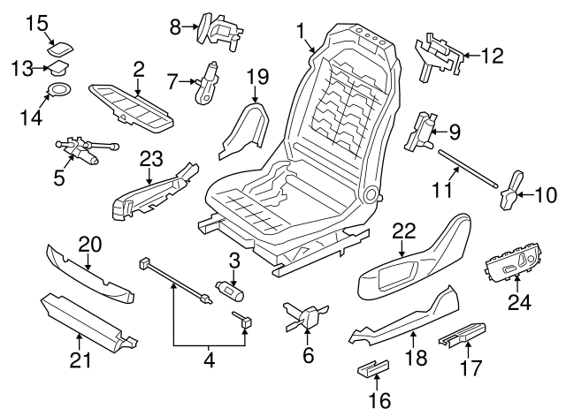 52-10-7-348-365 - Side Trim Panel - 2014-2019 BMW | BMWPartsHub