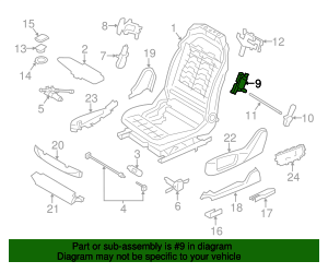 2013-2024 BMW Actuator f upper backrest adjustment 52-10-7-314-212 ...