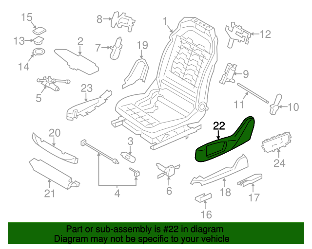 52-10-7-348-365 - Side Trim Panel - 2014-2019 BMW | BMWPartsHub