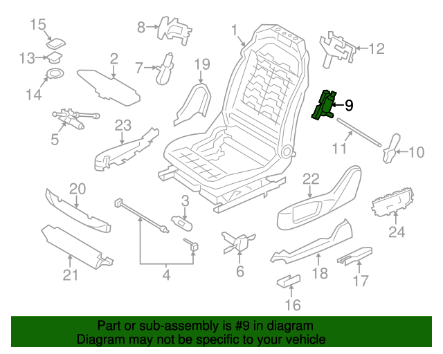 52-10-7-314-212 - Seat Motor 2013-2022 BMW | AutoNationParts.com