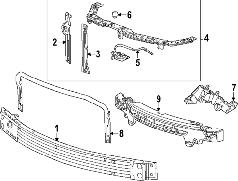 Bumper & Components - Front for 2025 Chevrolet Trailblazer | OEM Parts ...