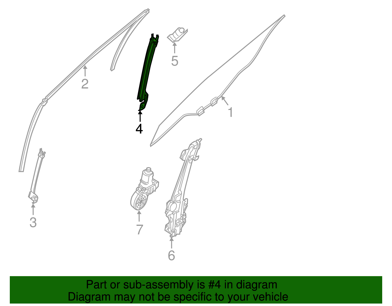 2013-2018 Nissan Altima Sash Channel 80387-3TA0A | Anicra Nissan Parts