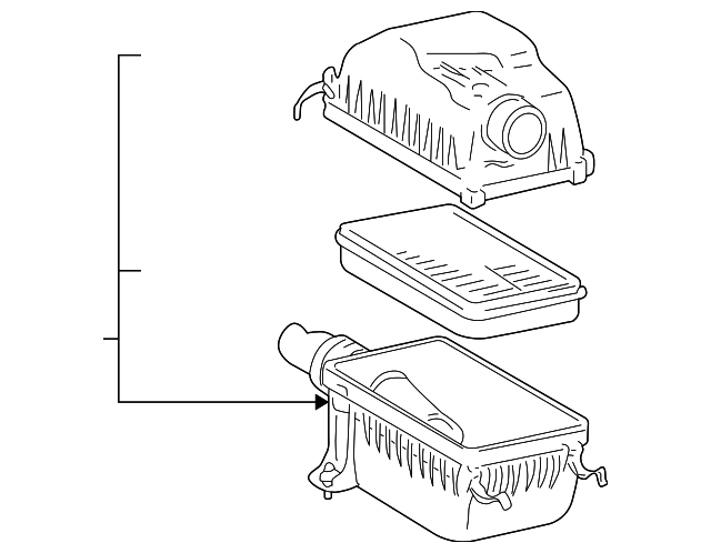 2005-2007 Toyota Air Cleaner Assembly 17700-0F041 | Toyota Parts Center